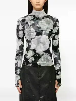 MSGM Floral-print Top