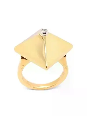 Brooks Brothers 18k Yellow Diamond Ring - Gold