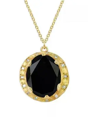 LOGAN HOLLOWELL 14kt Yellow Queen Onyx Necklace - Gold