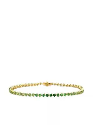 LISA NIK 18k Yellow Gold Tsavorite Garnet Bracelet - Green
