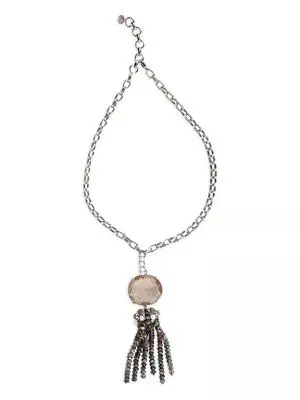 BOUNKIT JEWELRY Cora Tassel Necklace - Silver