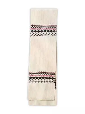 Rag & Bone Leigh Fair-isle Ribbed Scarf - Neutrals