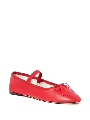 LOEFFLER RANDALL Leonie Leather Ballet Flats - Red