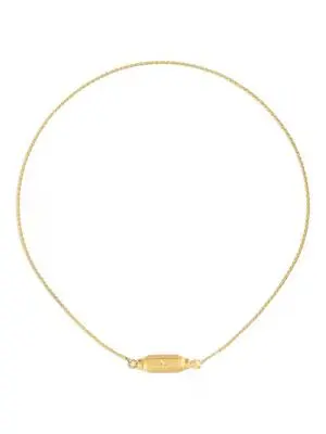 MARIE LICHTENBERG 18kt Yellow Micro Coco Locket Diamond Necklace - Gold