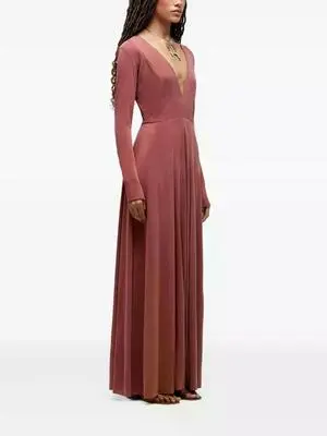 OSKLEN Plunged-neckline Maxi Dress