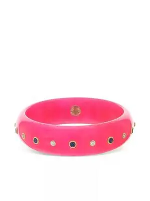 Mark Davis 18k Yellow Gold Bakelite Bracelet - Pink