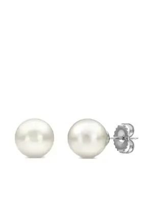 BAGGINS Akoya Pearl Stud Earrings - Silver