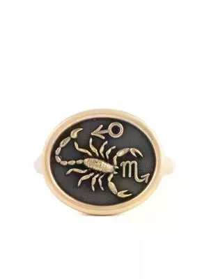 SYLVA & CIE 18k Yellow Scorpio Zodiac Signet Ring - Gold