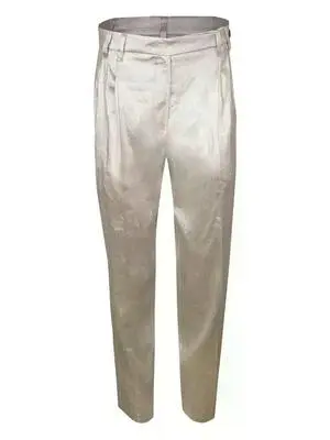 Brunello Cucinelli Metallic Pleated Pants