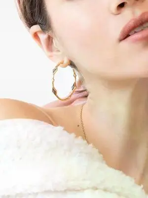 Nimo With Love Diamond Hoop Earrings