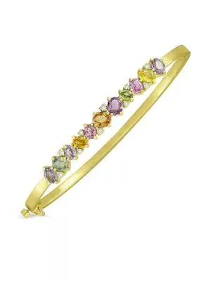 Sutra 18k Yellow Sapphire, And Diamond Bangle - Gold