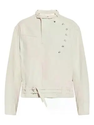 Isabel Marant Timea Buttoned Belted Jacket - Neutrals
