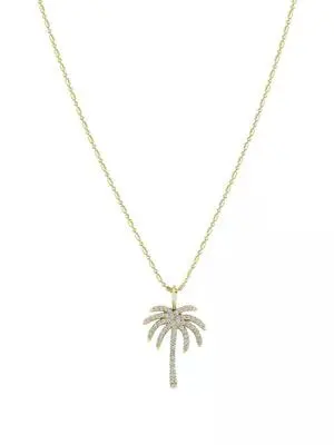 Zoe Chicco 14k Yellow Diamond Palm Tree Pendant Necklace - Gold