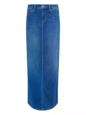 L'Agence Denim Maxi Skirt