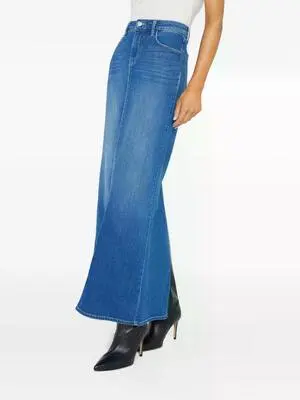 L'Agence Denim Maxi Skirt