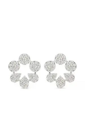 DANA REBECCA DESIGNS 14k White Gold Taylor Beth Diamond Earrings - Silver