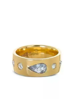 Nimo With Love 18k Yellow Rustic Diamond Ring