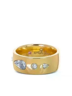 Nimo With Love 18k Yellow Rustic Diamond Ring