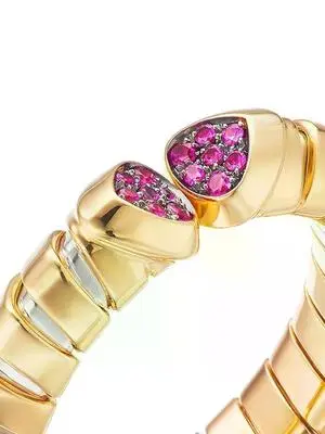 Marina B 18k Yellow Triolina Ruby Ring
