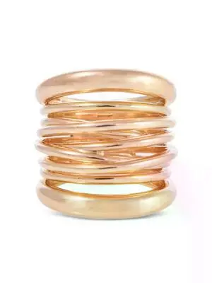 Sidney Garber 18k Yellow Tall Scribble Ring - Gold