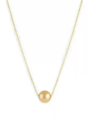 BAGGINS 14k Yellow South Sea Pearl Slider Necklace - Gold