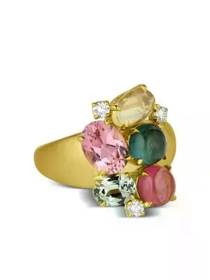 LEIGH MAXWELL 18k Yellow Multi-stone Ring