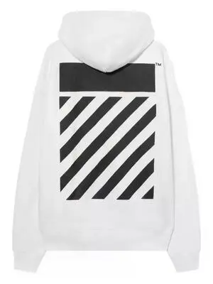 Off-White Diagonal Flannel Hoodie