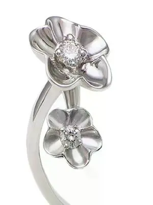 STEFERE 18k White Gold Bloom Diamond Ring