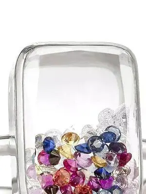 Moritz Glik 18k White Gold Confetti Multi-stone Ring