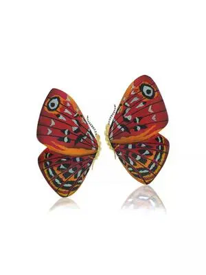 SILVIA FURMANOVICH 18k Yellow Diamond Butterfly Earrings - Gold