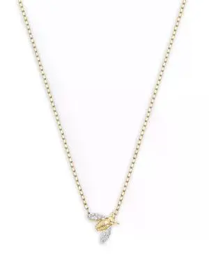 Sara Weinstock 18kt Yellow Queen Bee Diamond Necklace - Gold