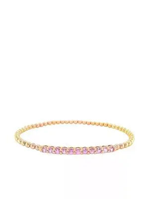 LISA NIK 18k Rose Gold Sapphire Bracelet - Pink