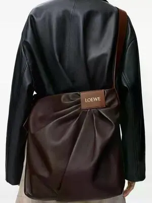 Loewe Draped Shoulder Bag - Brown