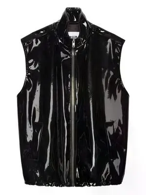 MSGM Zip-fastening Gilet - Black