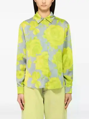 MSGM Floral-detail Shirt
