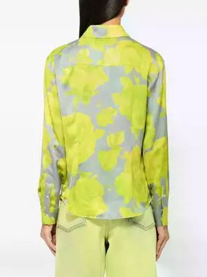 MSGM Floral-detail Shirt