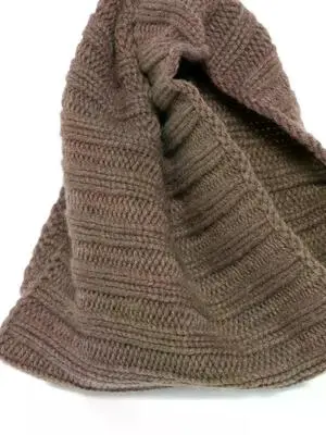 DELL'OGLIO Ribbed Cashmere Scarf