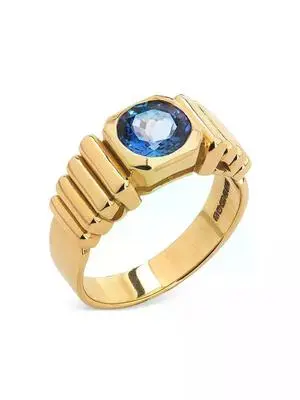 VAN ROBOT Vans 18k Yellow Inca Tanzanite Signet Ring - Gold