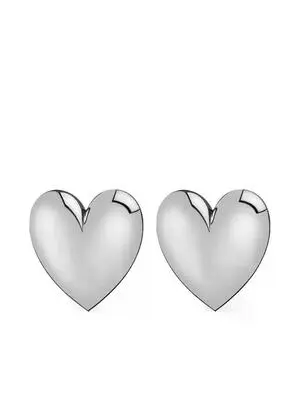 JENNIFER FISHER Small Puffy Heart Earrings - Silver
