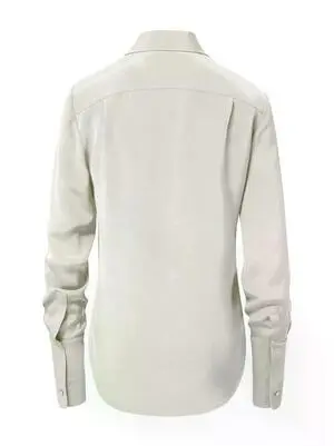 Brandon Maxwell The Spence Silk Shirt - Neutrals