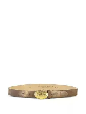 Streets Ahead Oval-buckle Belt - Brown