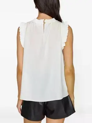 CHRISTY LYNN Bonnie Ruffled Sleeveless Top