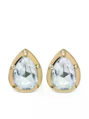 Anzie 14k Yellow Mélia Pear Stud Earring With Topaz - Gold