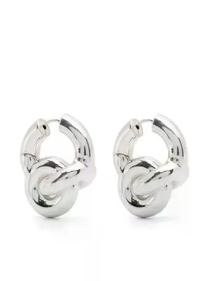 UNCOMMON MATTERS Mini Knot Creole Earrings - Silver