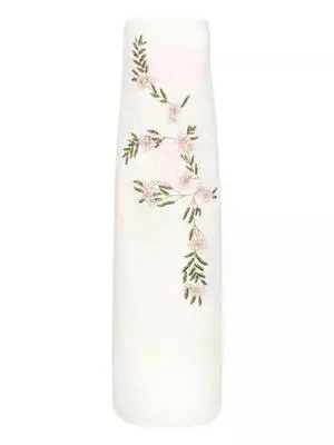 Staud Casey Floral-embroidered Dress - Neutrals