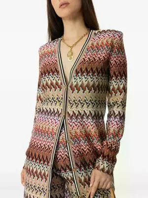 Missoni Chevron-pattern Button-front Cardigan