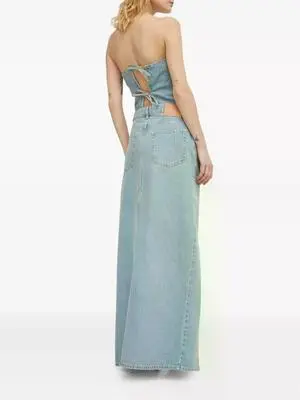 WON HUNDRED Belt-loop Maxi Skirt