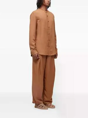 OSKLEN Pleated Linen Trousers
