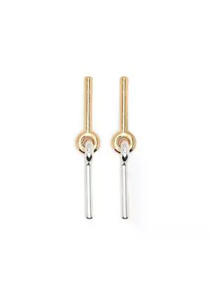 UNCOMMON MATTERS Lock Stick Earrings - Gold