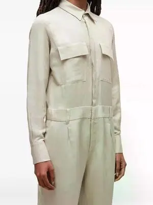 OSKLEN Utility Collared Jumpsuit - Neutrals